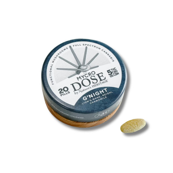 G’Night Pills – Mycro Dose – 100mg THC : 100mg CBD : 100mg CBN ...